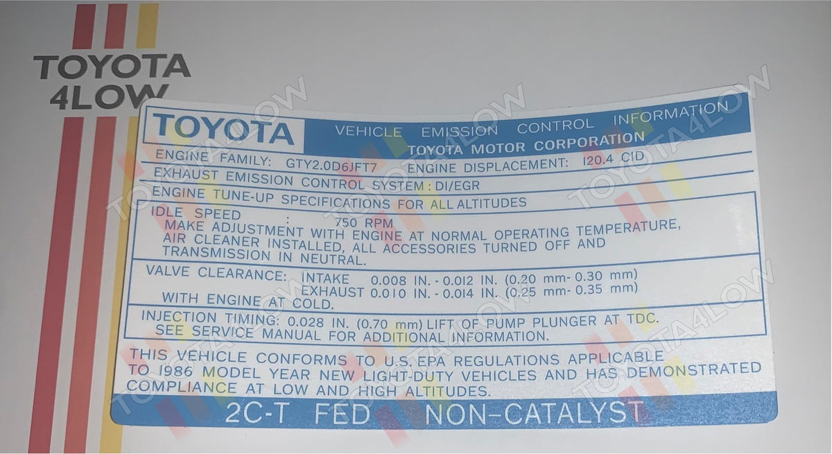 Diesel emissions labels? | Toyota Nation Forum