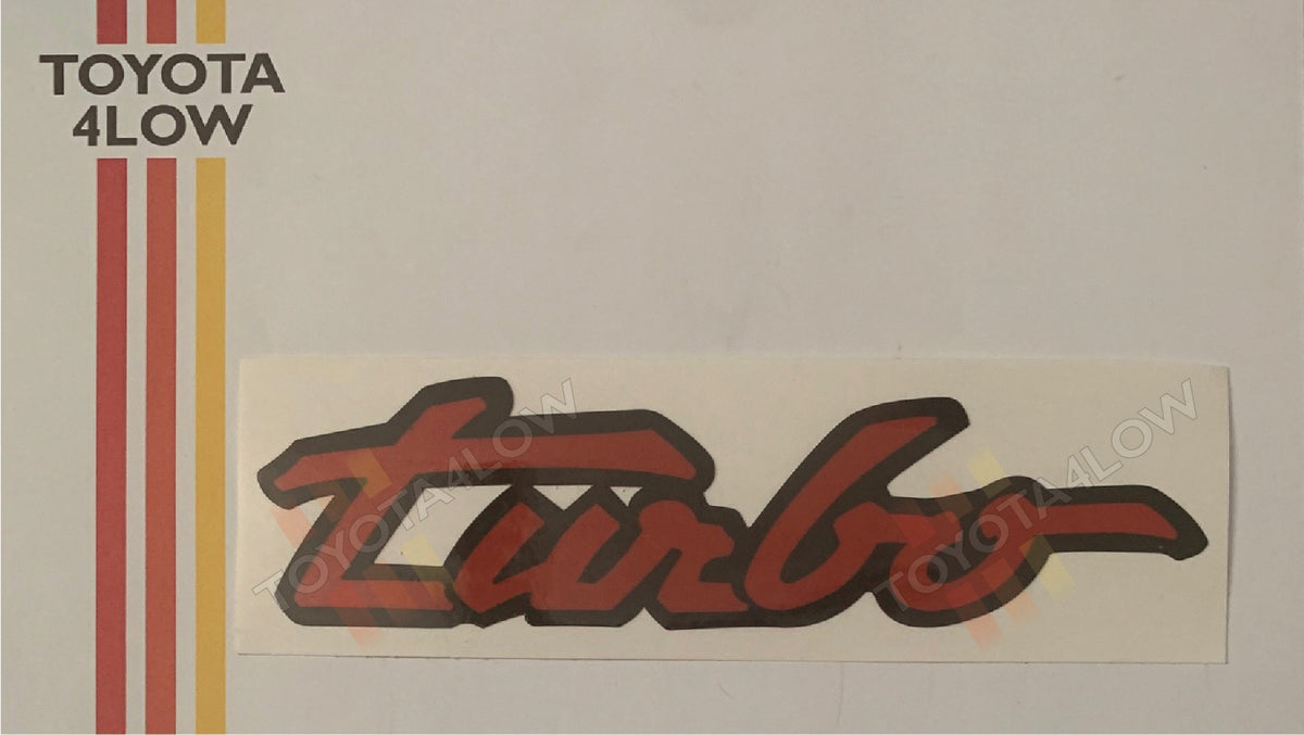 Tailgate Turbo Decal – Toyota4Low