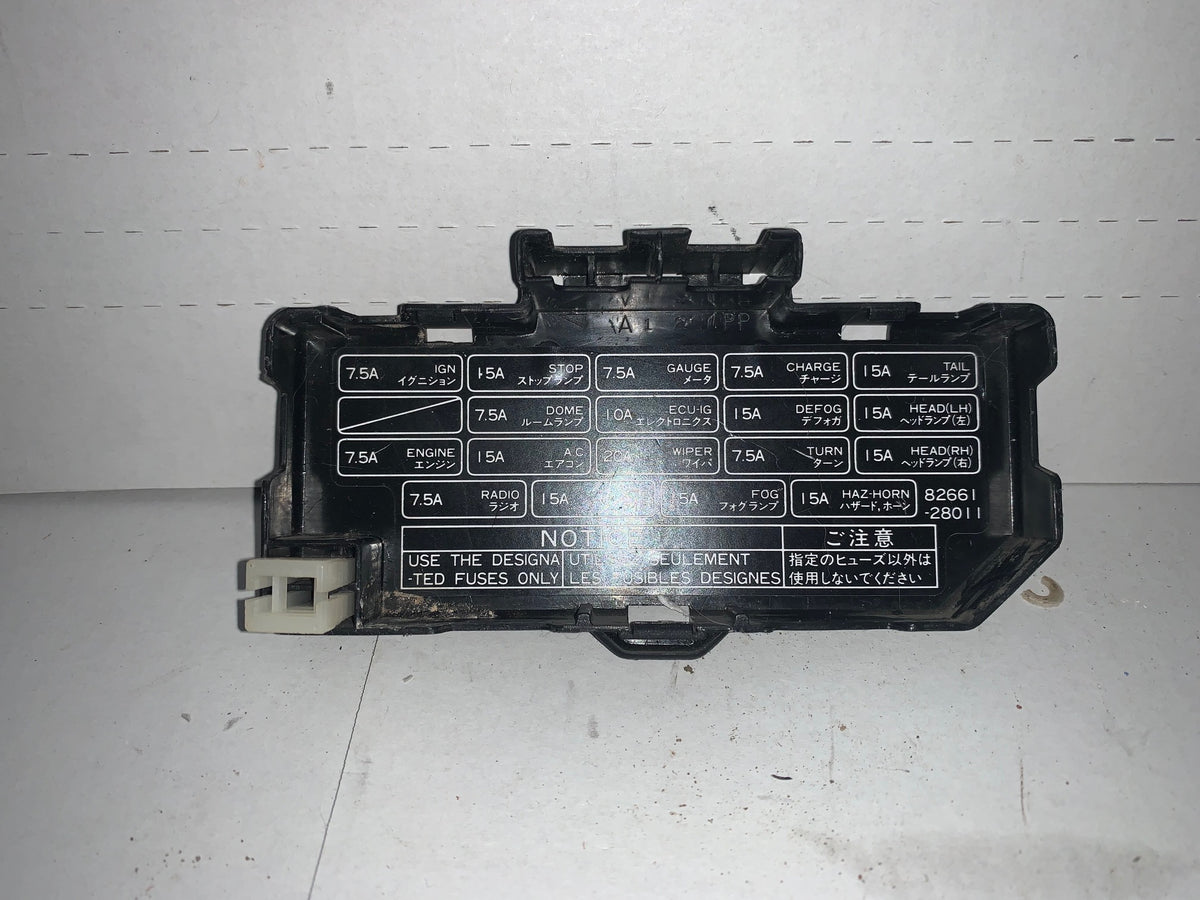1984-1989 Toyota Van In-Dash Fuse Box Cover – Toyota4Low